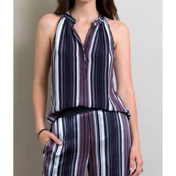 GO BY GO SILK | Tops | New Go By Go Silk Go Stripe The Cut Print Top In ...